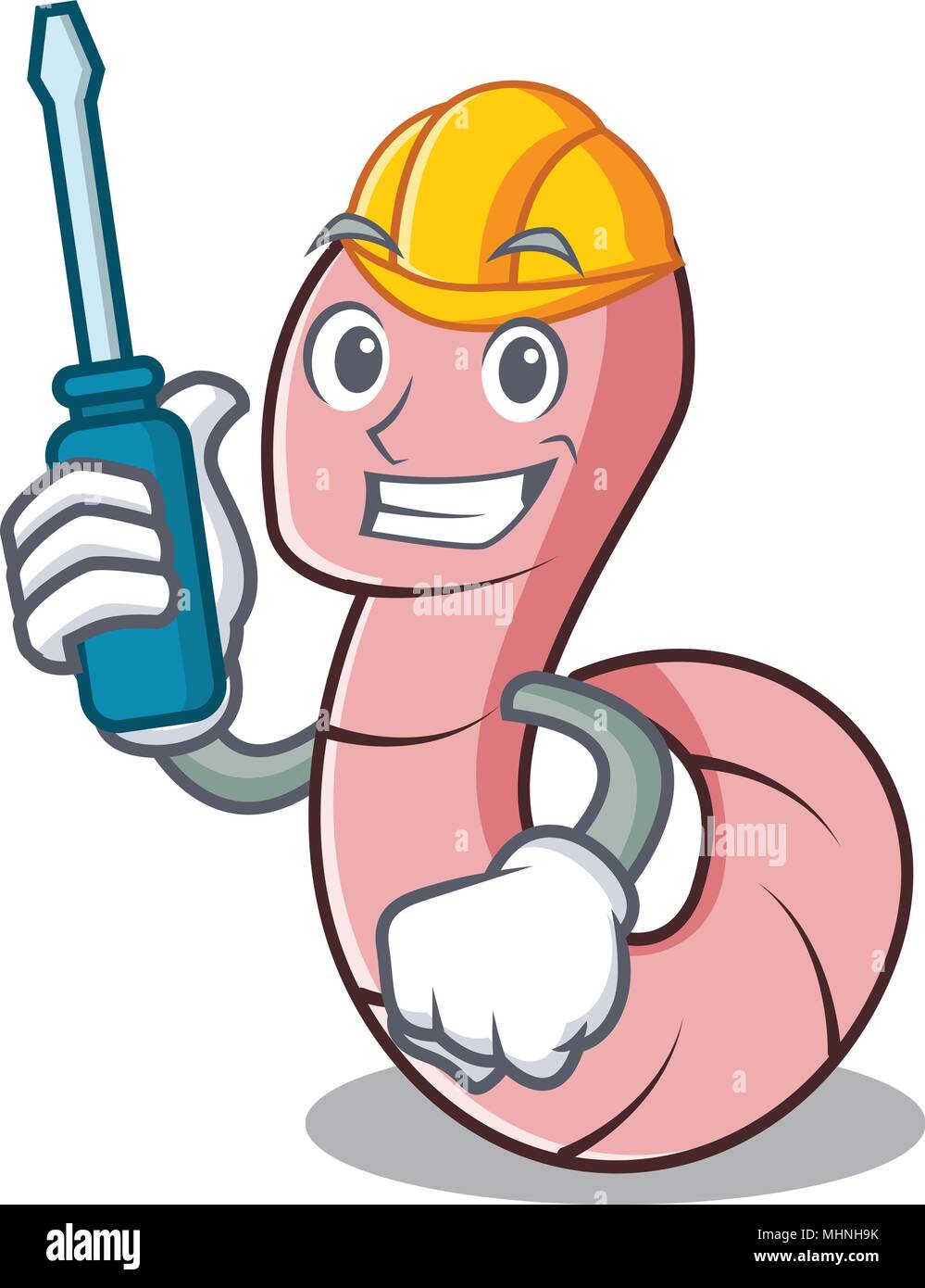 Automotive worm mascot cartoon style Stock Vector Image & Art - Alamy