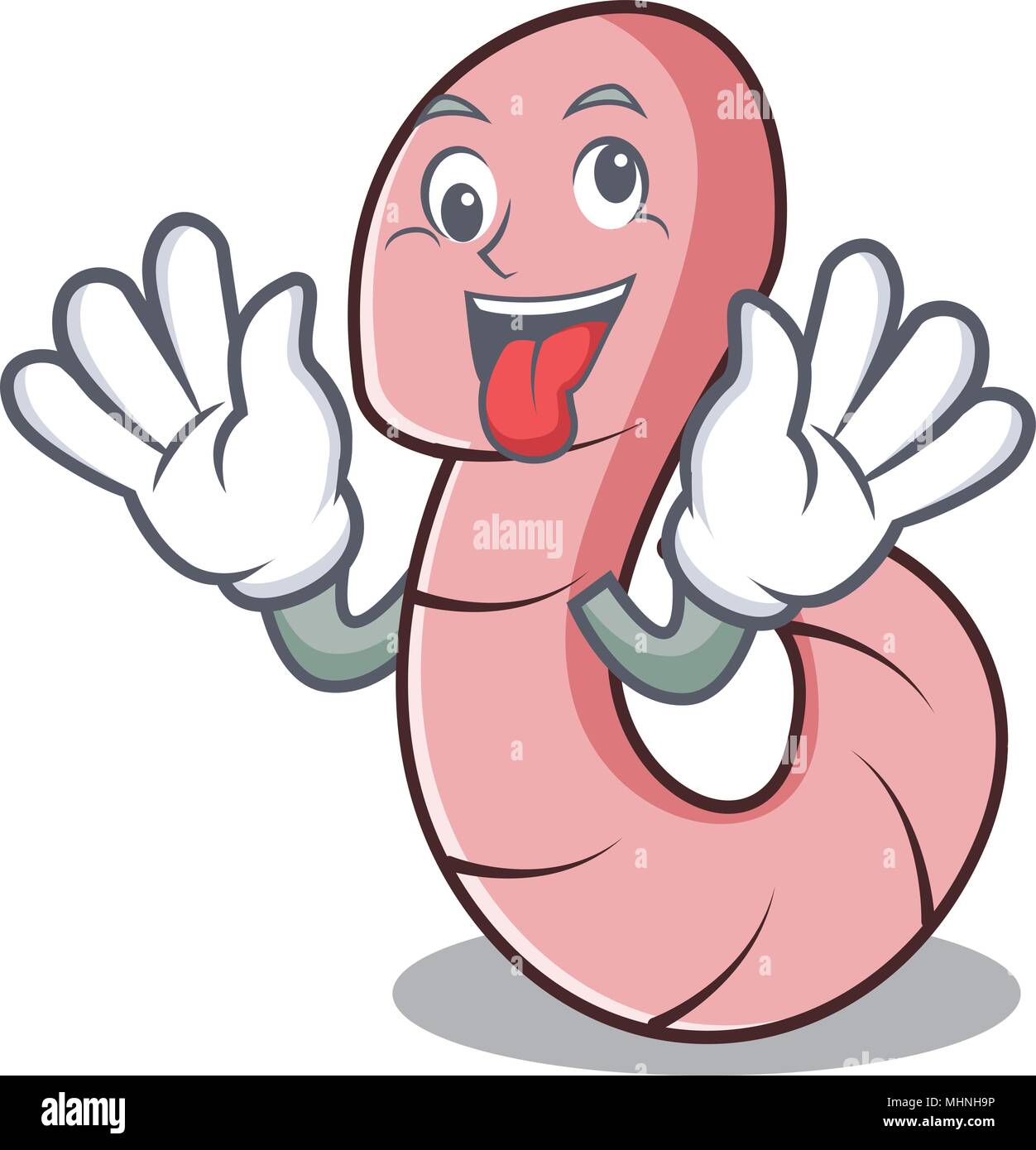 Crazy worm mascot cartoon style Stock Vector Image & Art - Alamy