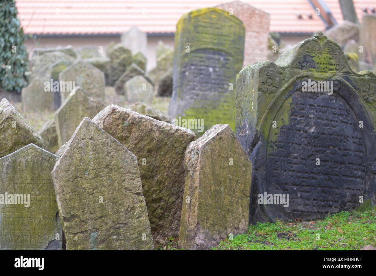 The 12,000 headstones in the Old Jewish Cemetery in Prague are ...