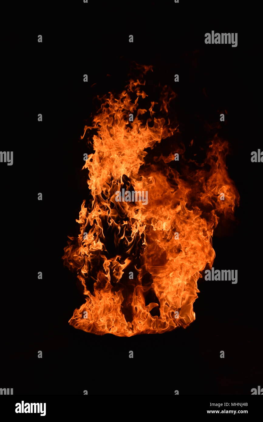 Contained fire at night hi-res stock photography and images - Alamy