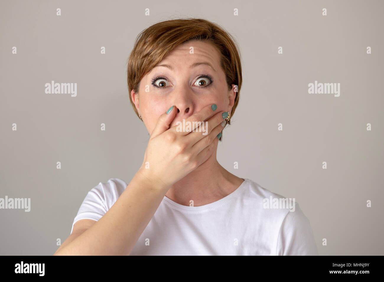 Embarrassed red face hi-res stock photography and images - Alamy