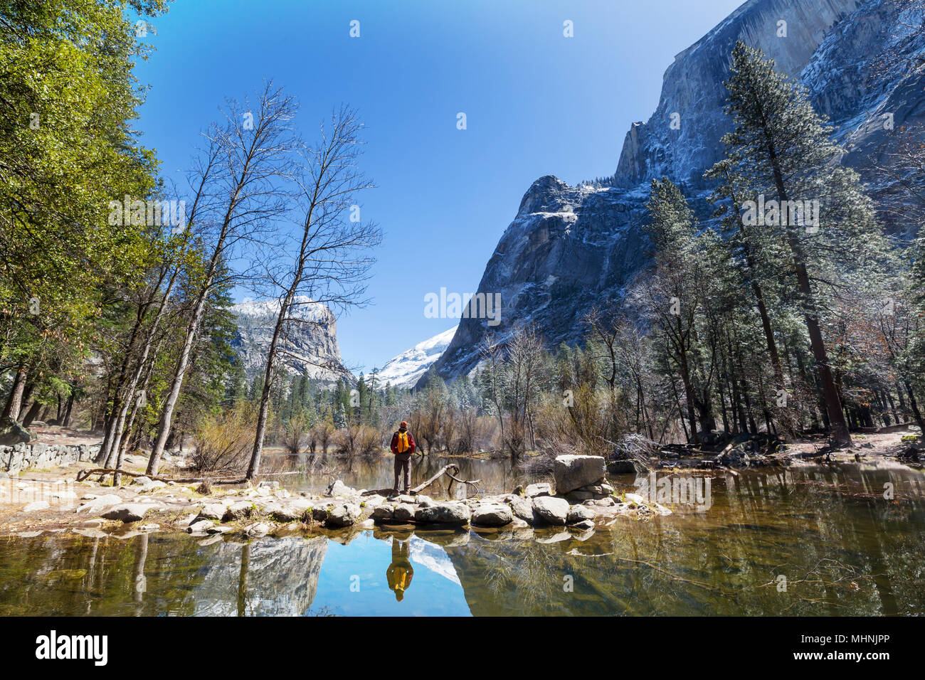 Beautiful early spring landscapes in Yosemite National Park, Yosemite ...