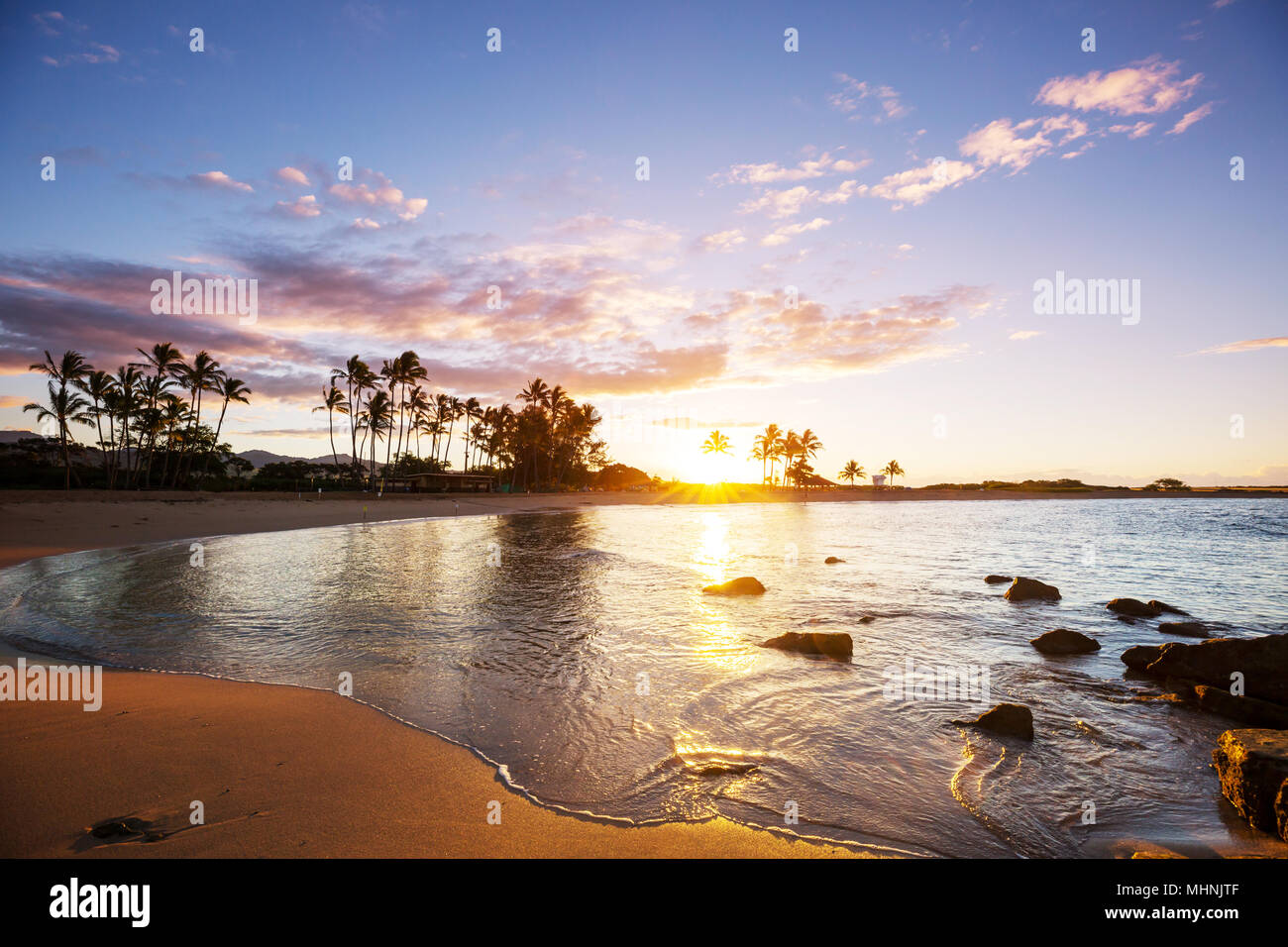 Amazing hawaiian beach Stock Photo - Alamy