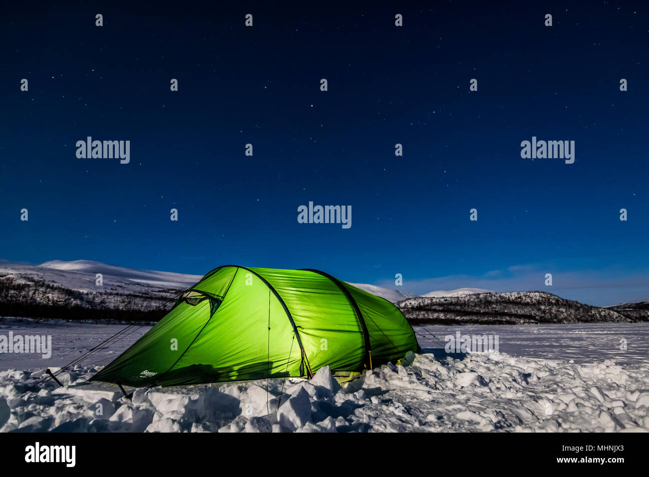 Camping in the Arctic Stock Photo - Alamy