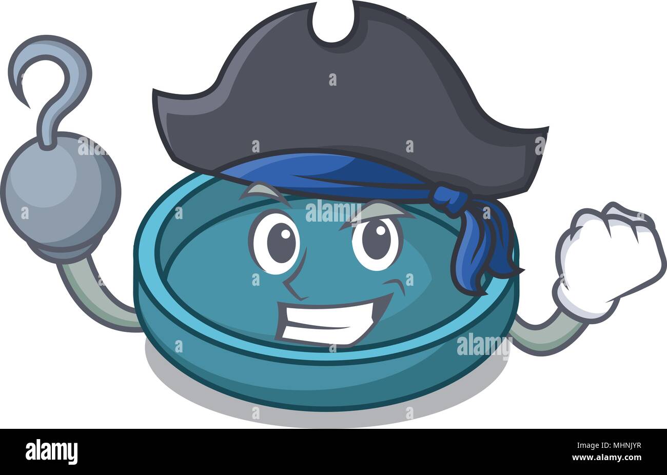 Pirate ashtray character cartoon style vector illustration Stock Vector ...