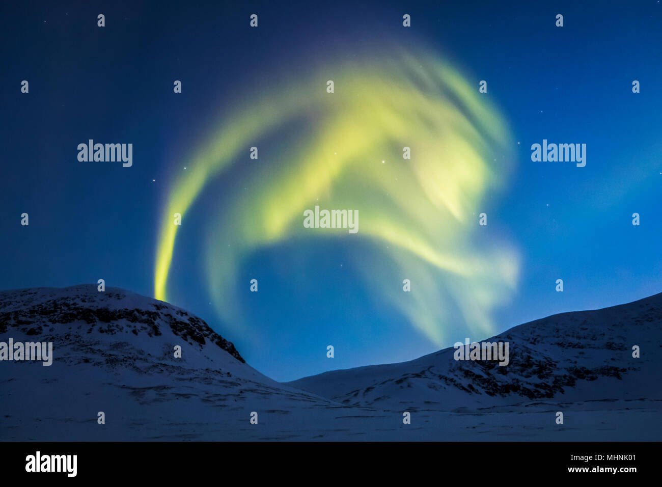 Northern lights in the arctic Stock Photo - Alamy