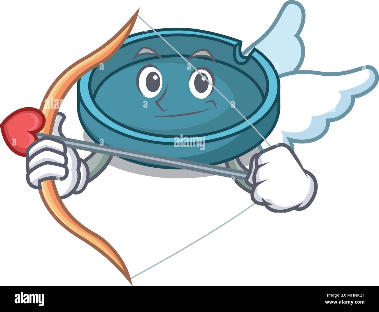 Cupid ashtray character cartoon style vector illustration Stock Vector ...