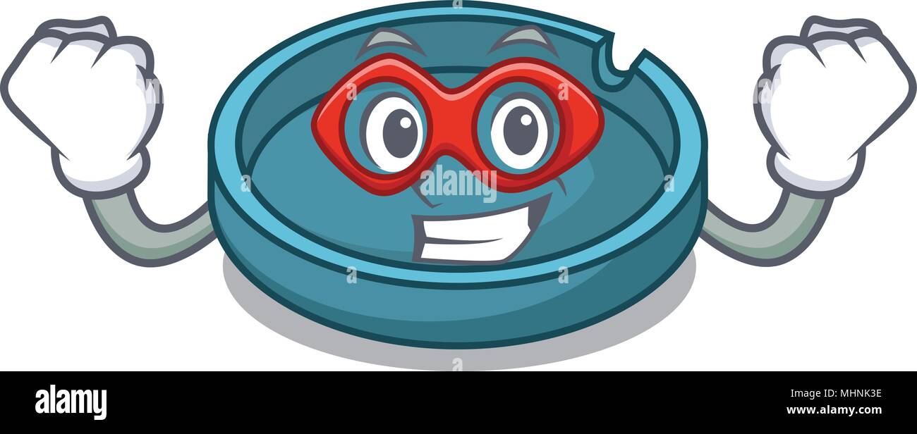 Super hero ashtray character cartoon style vector illustration Stock ...
