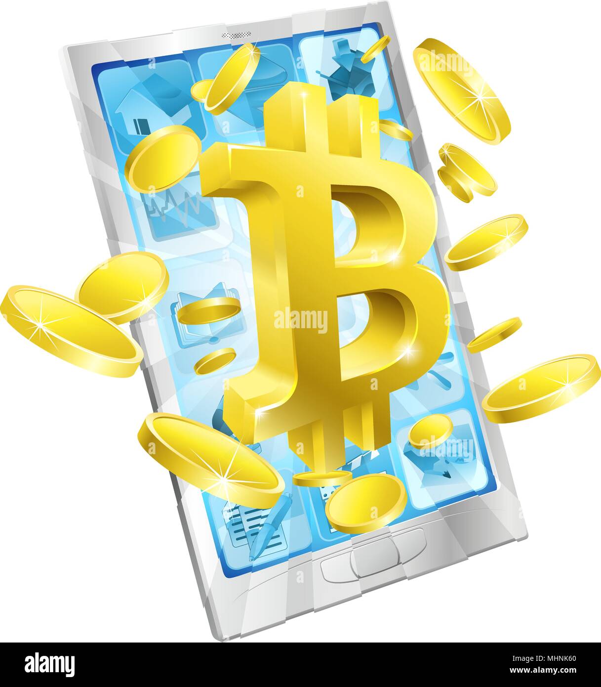 Mobile chain Stock Vector Images - Alamy