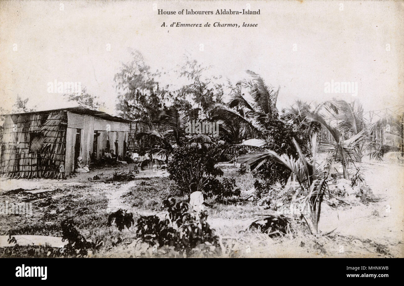 Labourers' House - Picault Island, Aldabra Group Stock Photo - Alamy