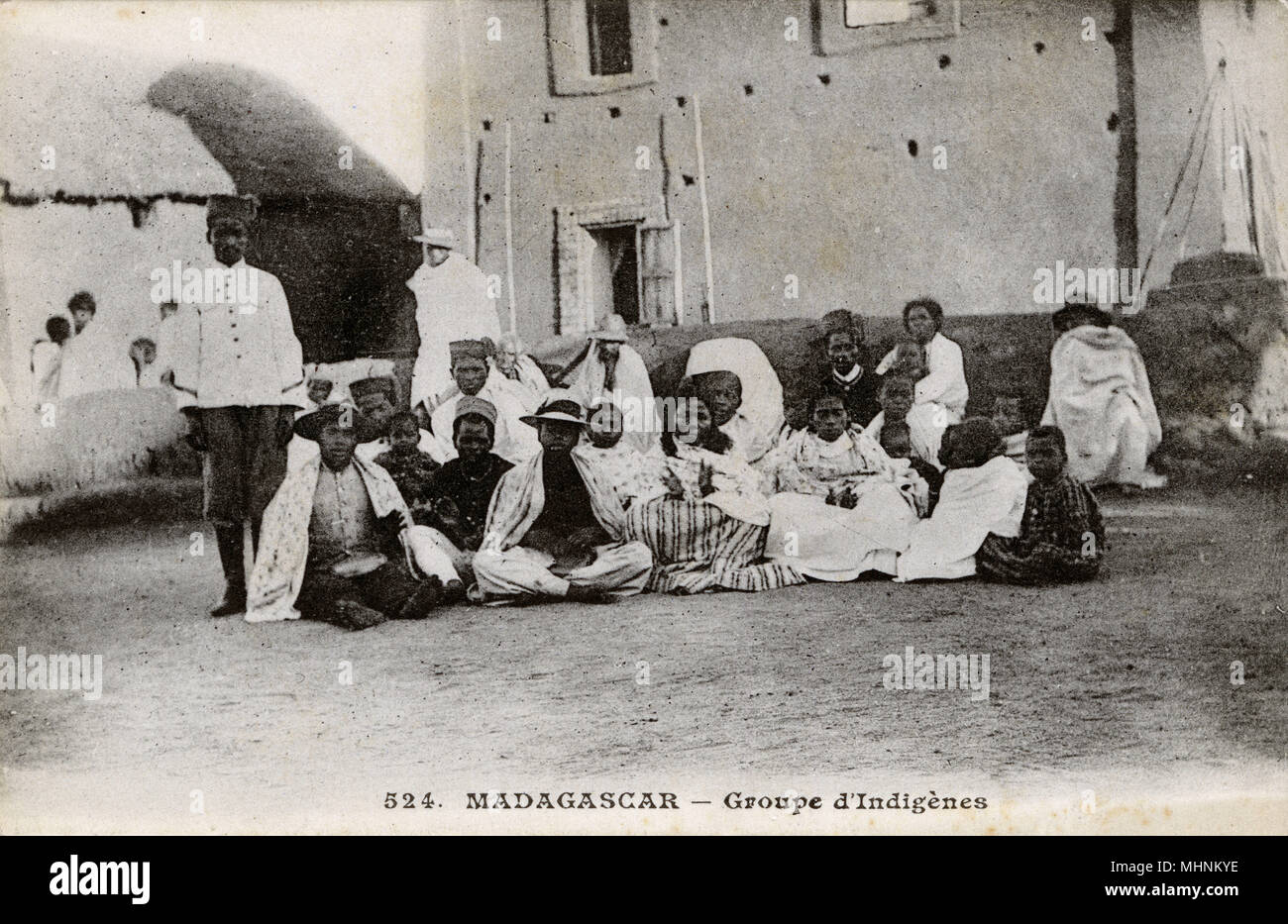 Madagascar, Tuamasina (Tamatave), Group of Indigenous People Stock ...