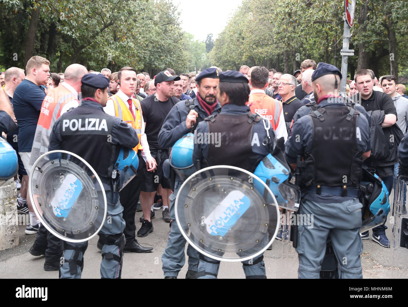 Liverpool fc stewards monitor liverpool fans villa borghese hi-res ...