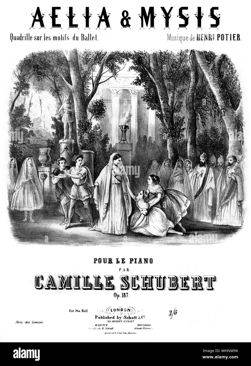 19th century sheet music Cut Out Stock Images & Pictures - Alamy