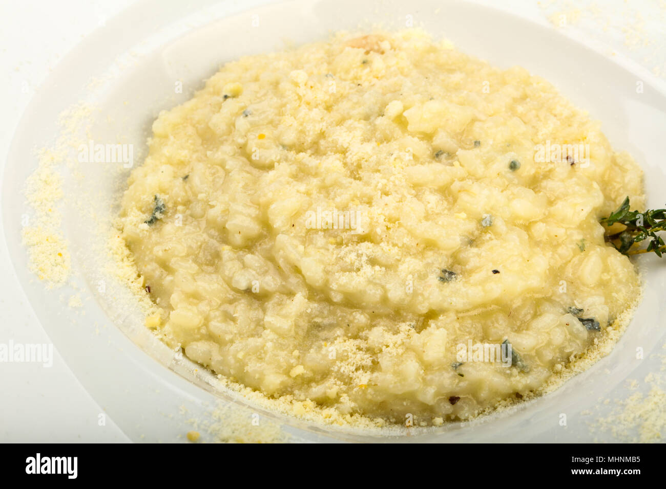 Italian cuisine - Risotto with blue cheese Stock Photo - Alamy