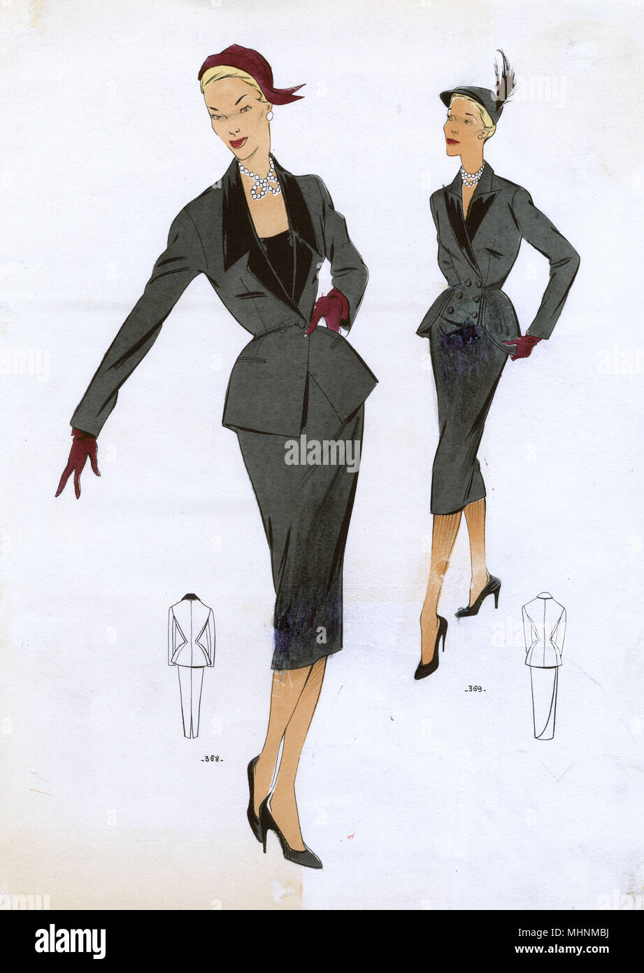 Womens fashion 50s hi-res stock photography and images - Alamy