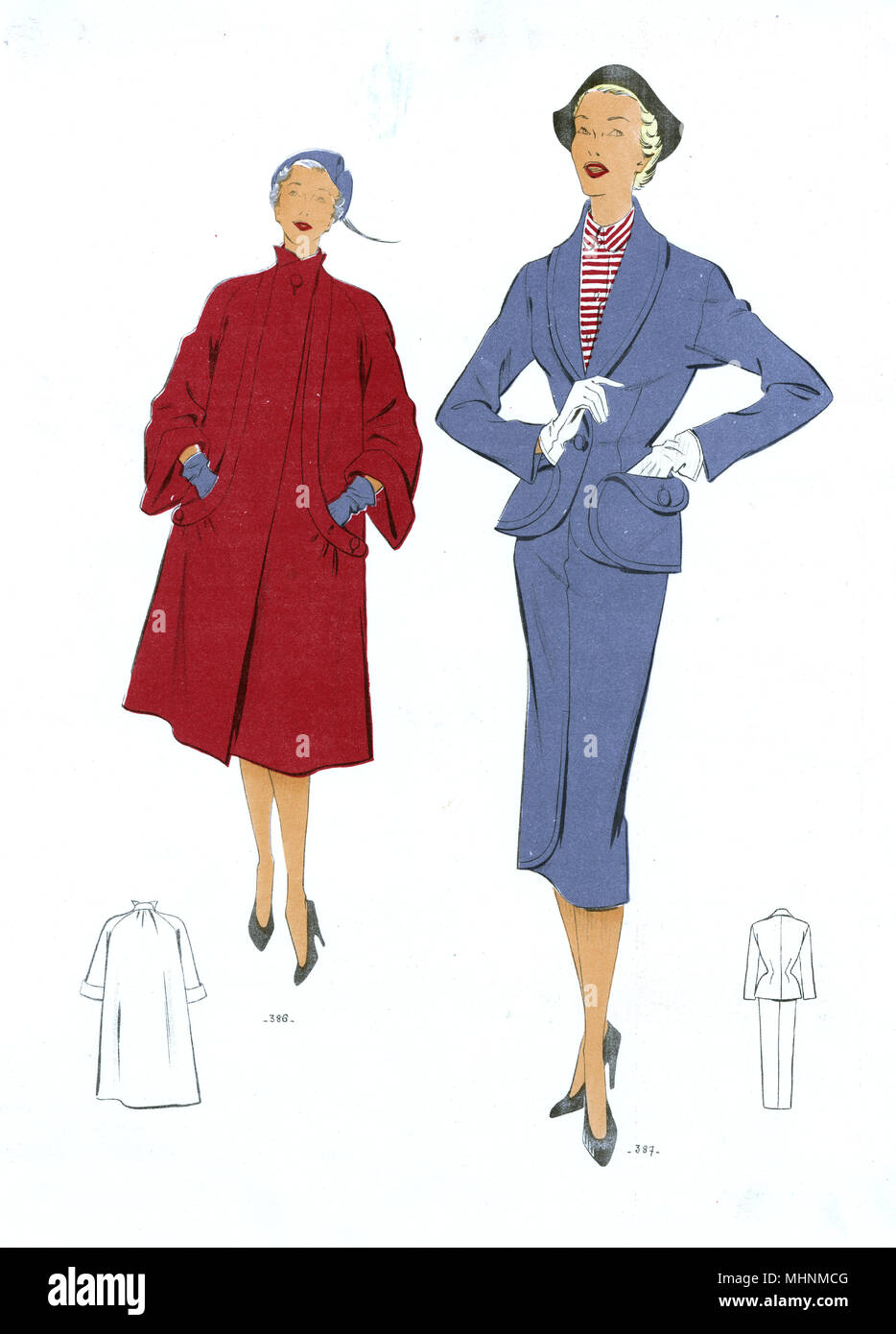 1950's vintage fashion Cut Out Stock Images & Pictures - Alamy