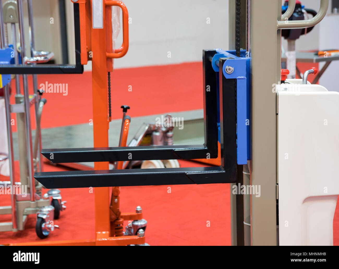 The Industrial handlift equipment for warehouse ; support device Stock ...
