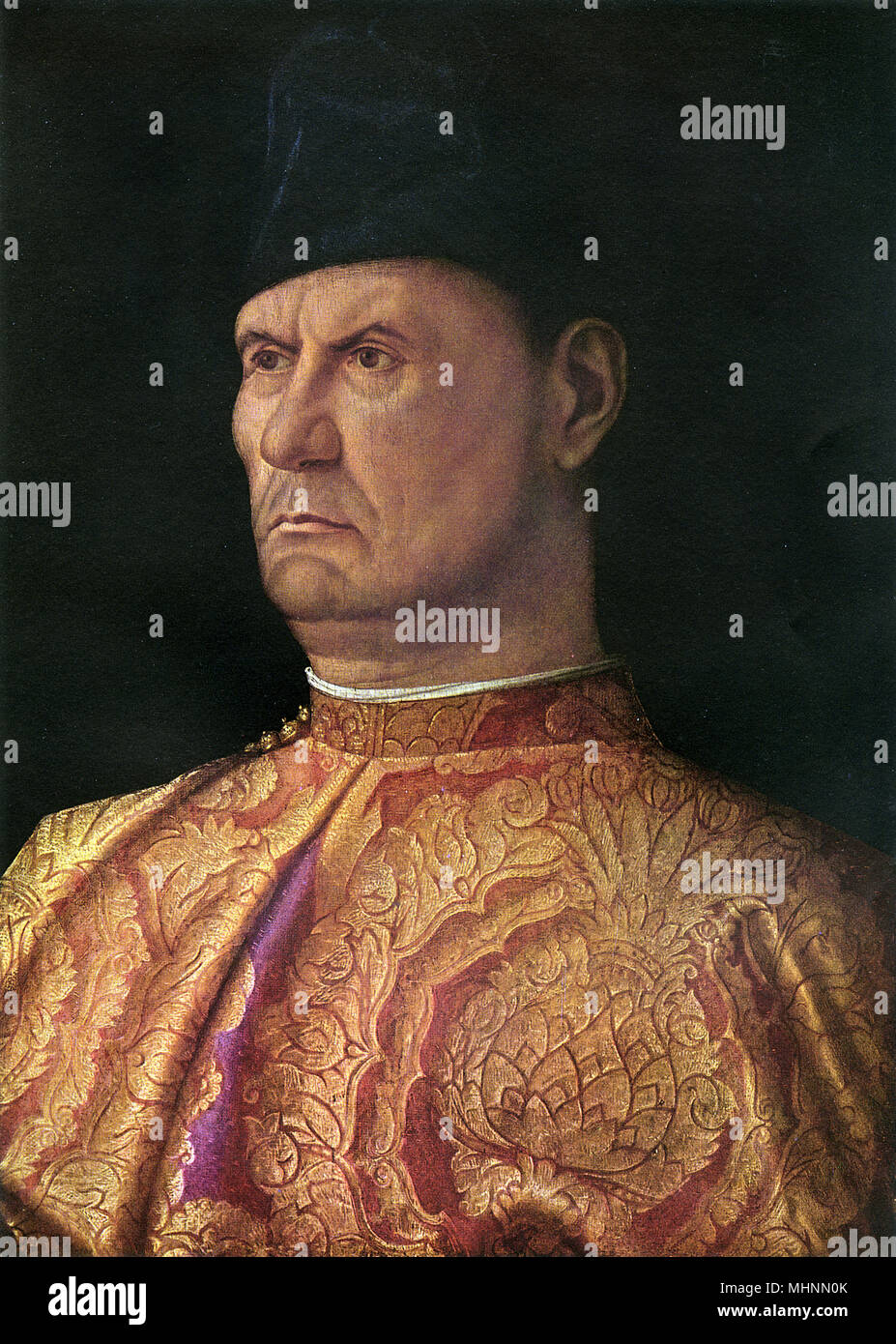 Portrait of a Condottiere by Giovanni Bellini Stock Photo - Alamy