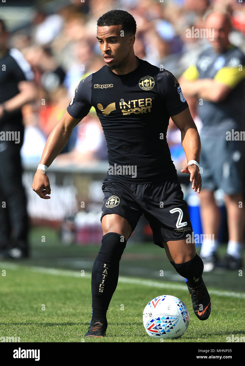 Nathan Byrne, Wigan Athletic Stock Photo - Alamy