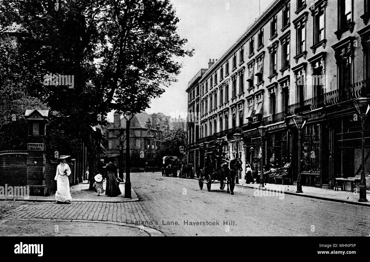 Englands Lane, Hampstead, NW London Stock Photo - Alamy