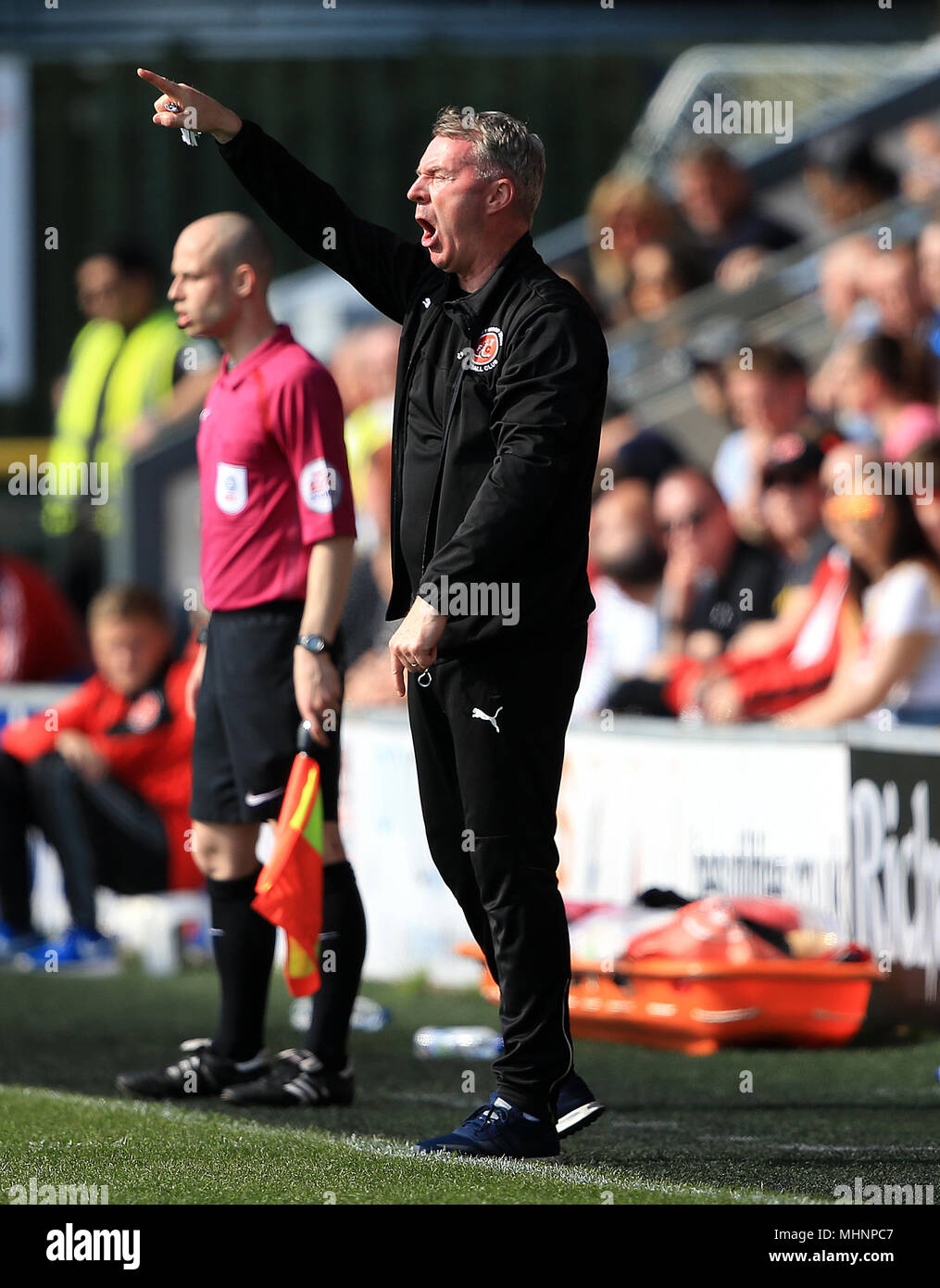 Fleetwood Town manager John Sheridan Stock Photo - Alamy