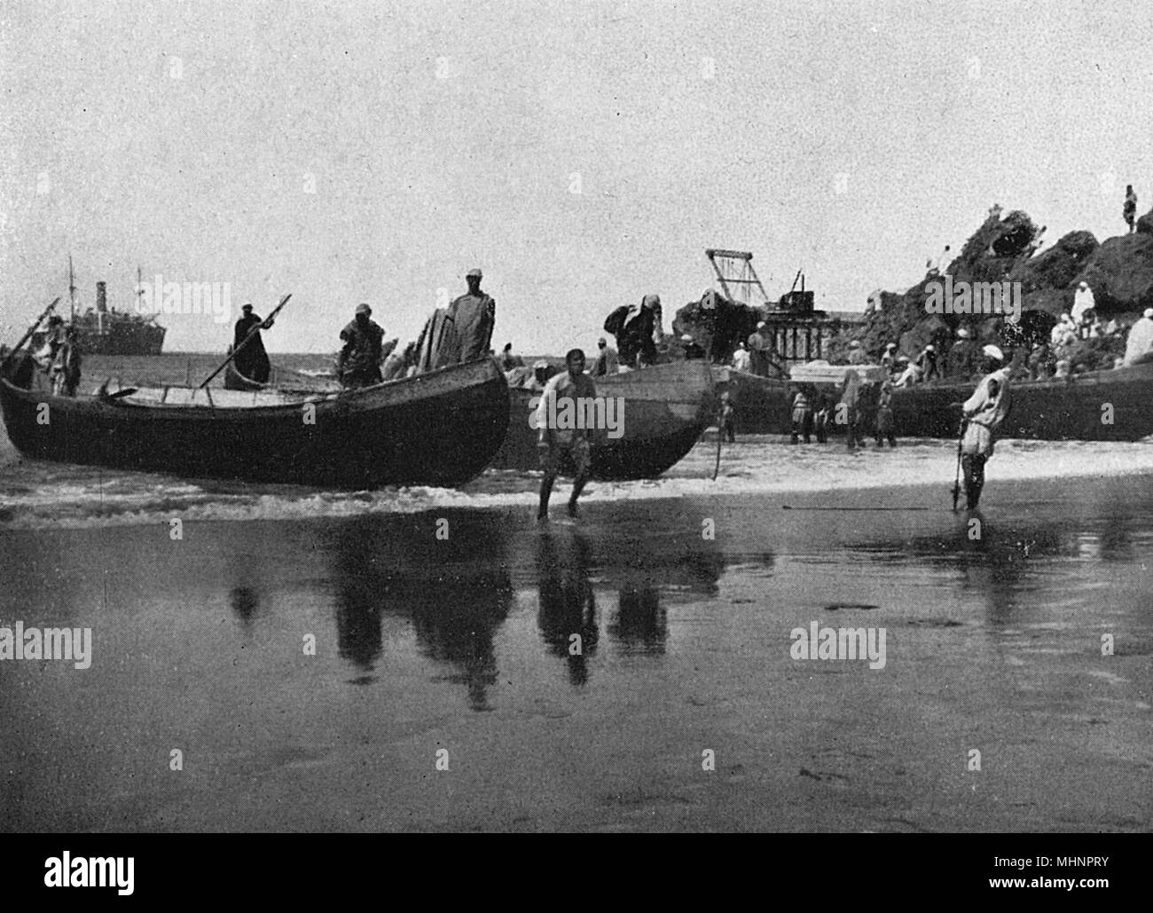 Surf Boats landing at Safi, Morocco Stock Photo - Alamy