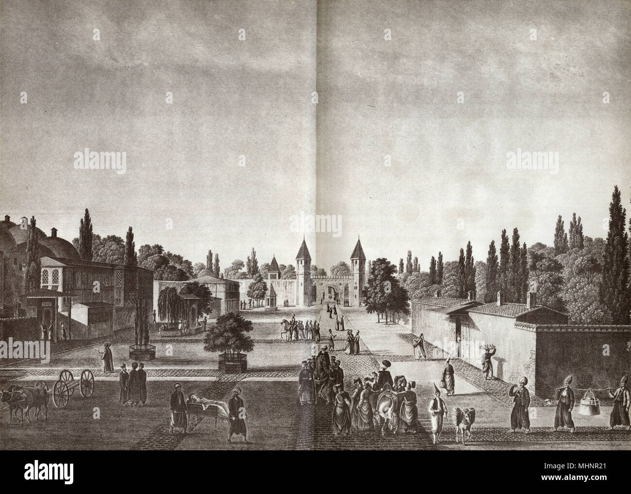 The First Court of the Seraglio, Istanbul, Turkey Stock Photo - Alamy