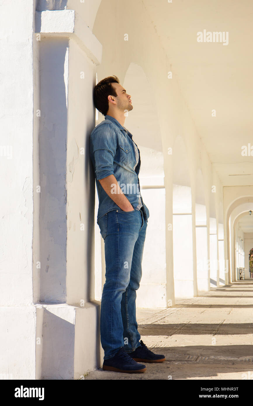 Handsome brooding guy Stock Photo - Alamy
