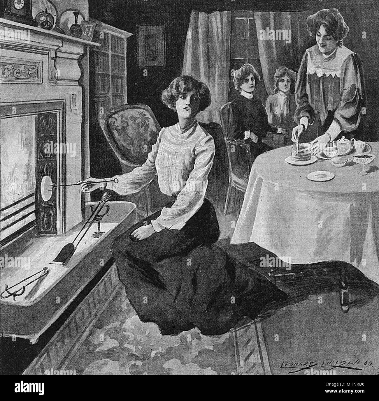 Edwardian tea women hi-res stock photography and images - Alamy