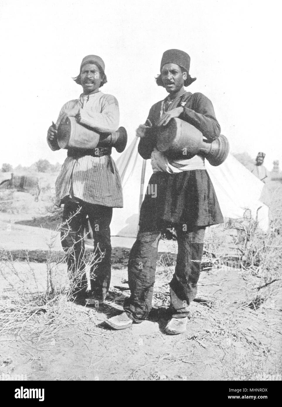 IRAN. Wandering Musicians of Eastern Iran; 1900 old antique print ...