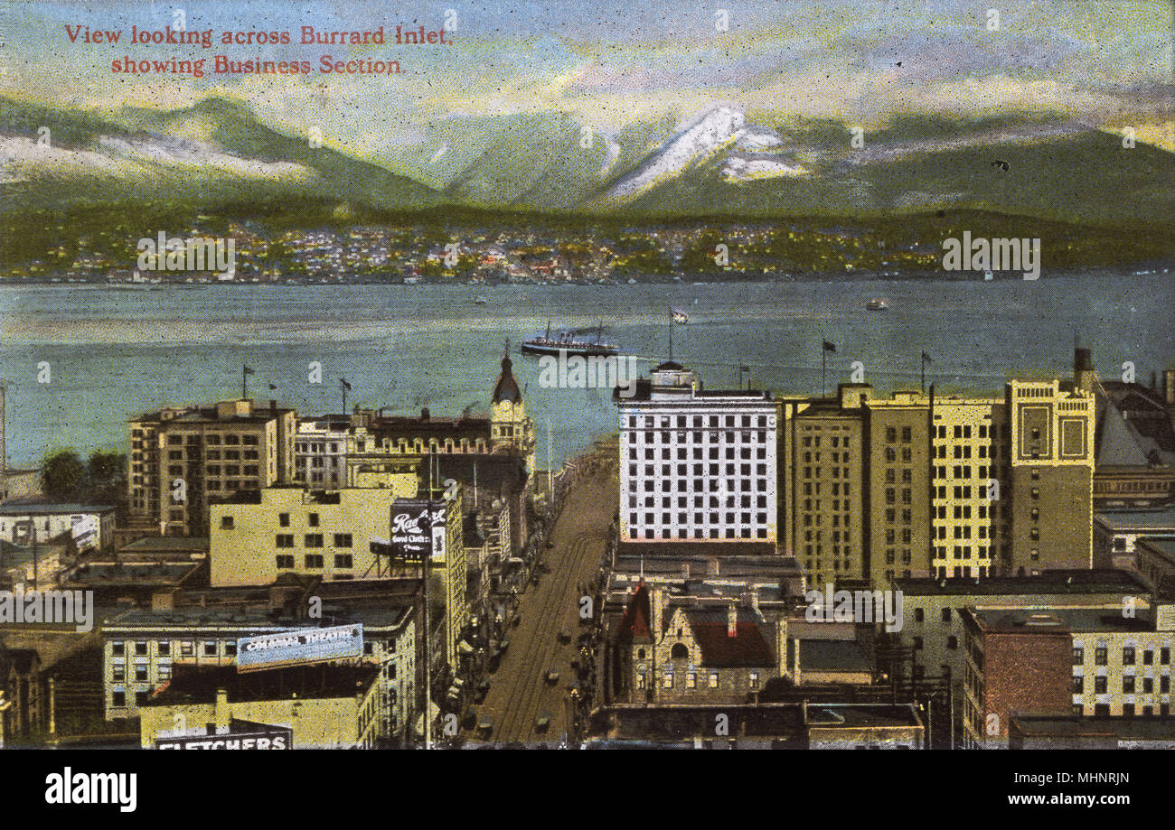 Vancouver, Canada - View looking across Burrard Inlet Stock Photo - Alamy