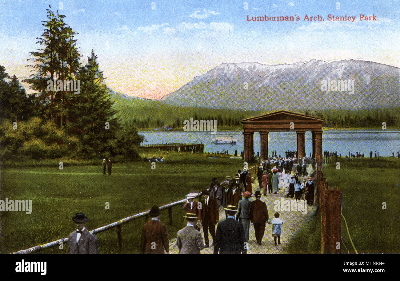 Vancouver, Canada - Stanley Park - Lumberman's Arch Stock Photo - Alamy