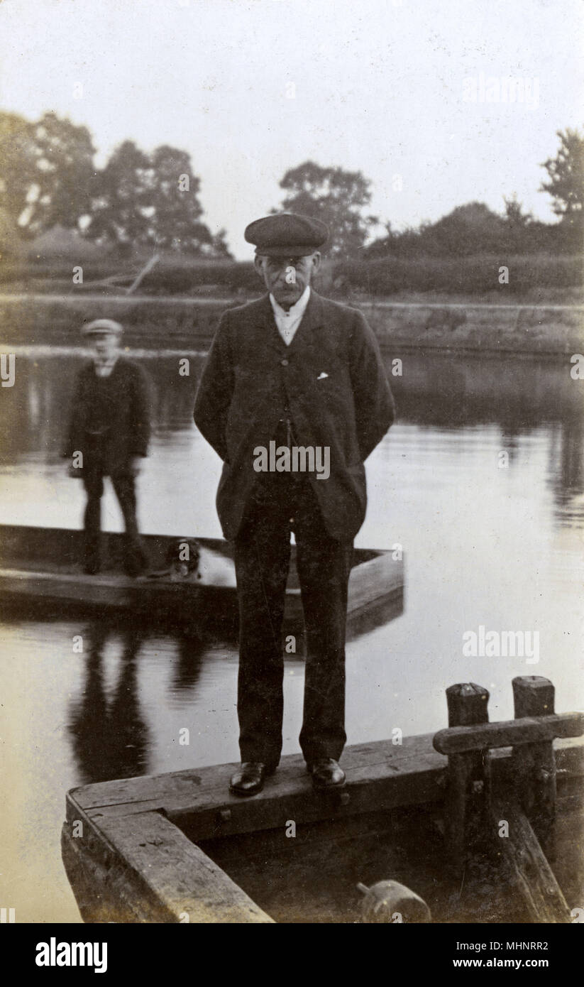 British Barge-master of the Great Ouse at Huntingdon Stock Photo - Alamy