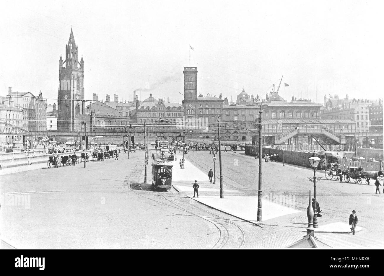 LIVERPOOL. Liverpool from the Pier Head 1900 old antique vintage print ...