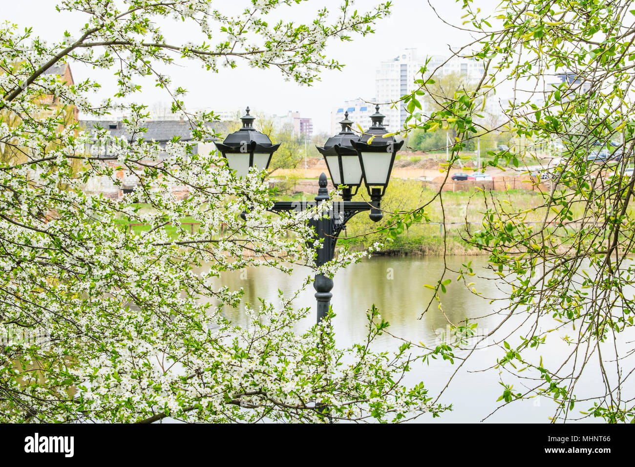 Black metal lantern with two tourist sign in a Stock Photo - Alamy