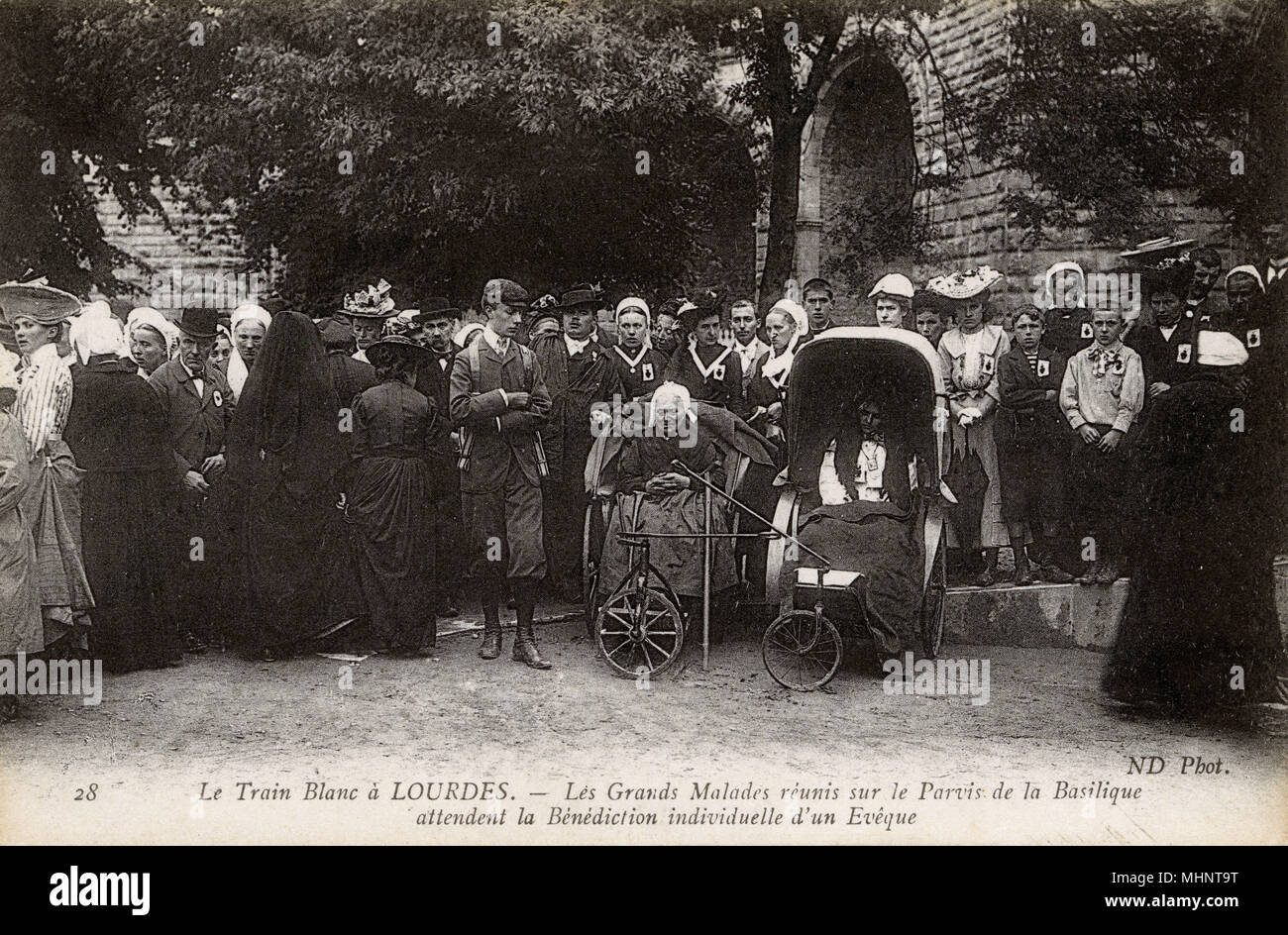 Awaiting Individual Blessing of a Bishop at Lourdes, France Stock Photo ...