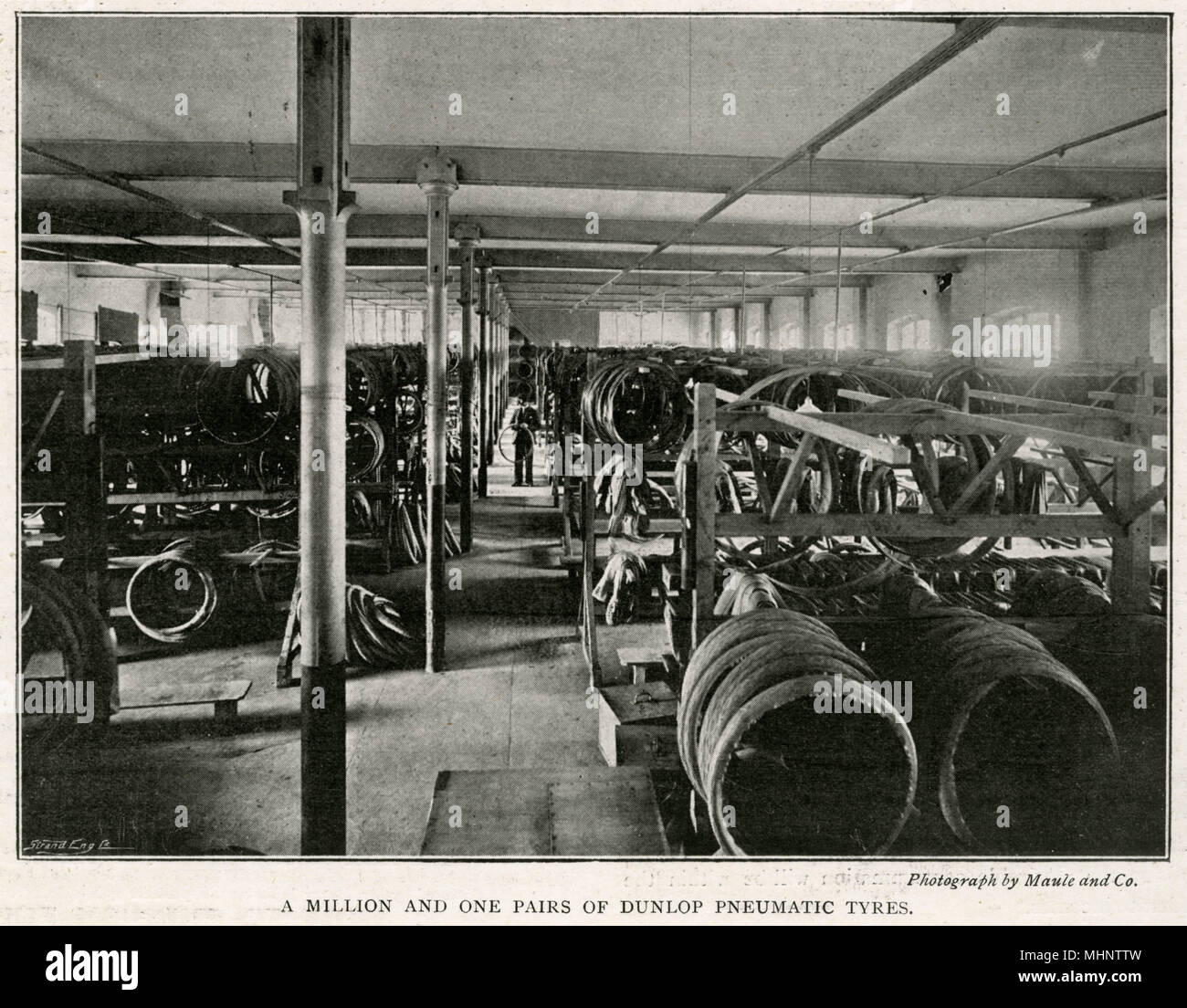 Interior in Dunlop factory 1896 Stock Photo - Alamy