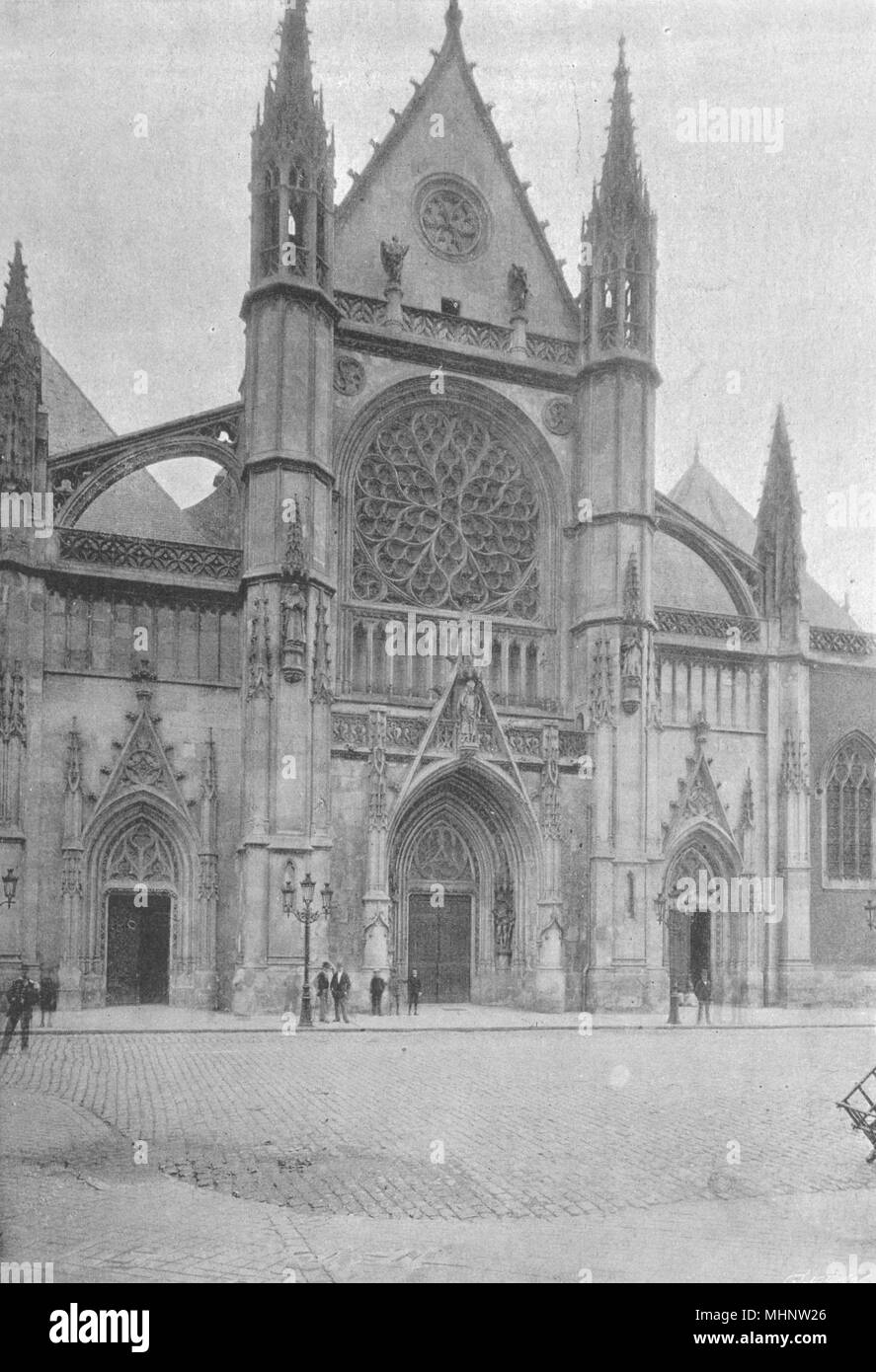 NORD. Dunkerque. St- Eloi 1895 old antique vintage print picture Stock ...