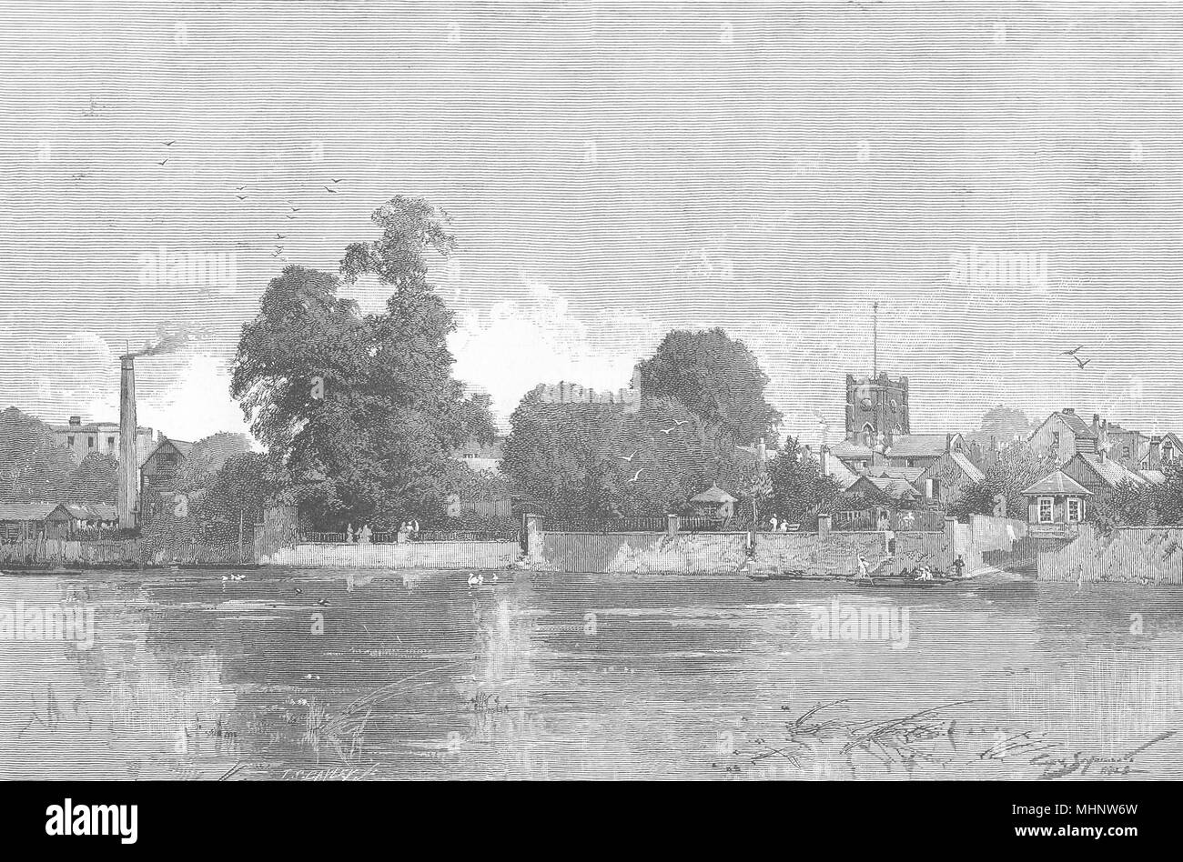 London rivers 1901 Black and White Stock Photos & Images - Alamy