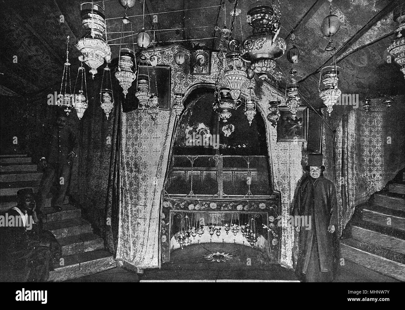 Grotto, Church of the Nativity, Bethlehem, Holy Land Stock Photo - Alamy