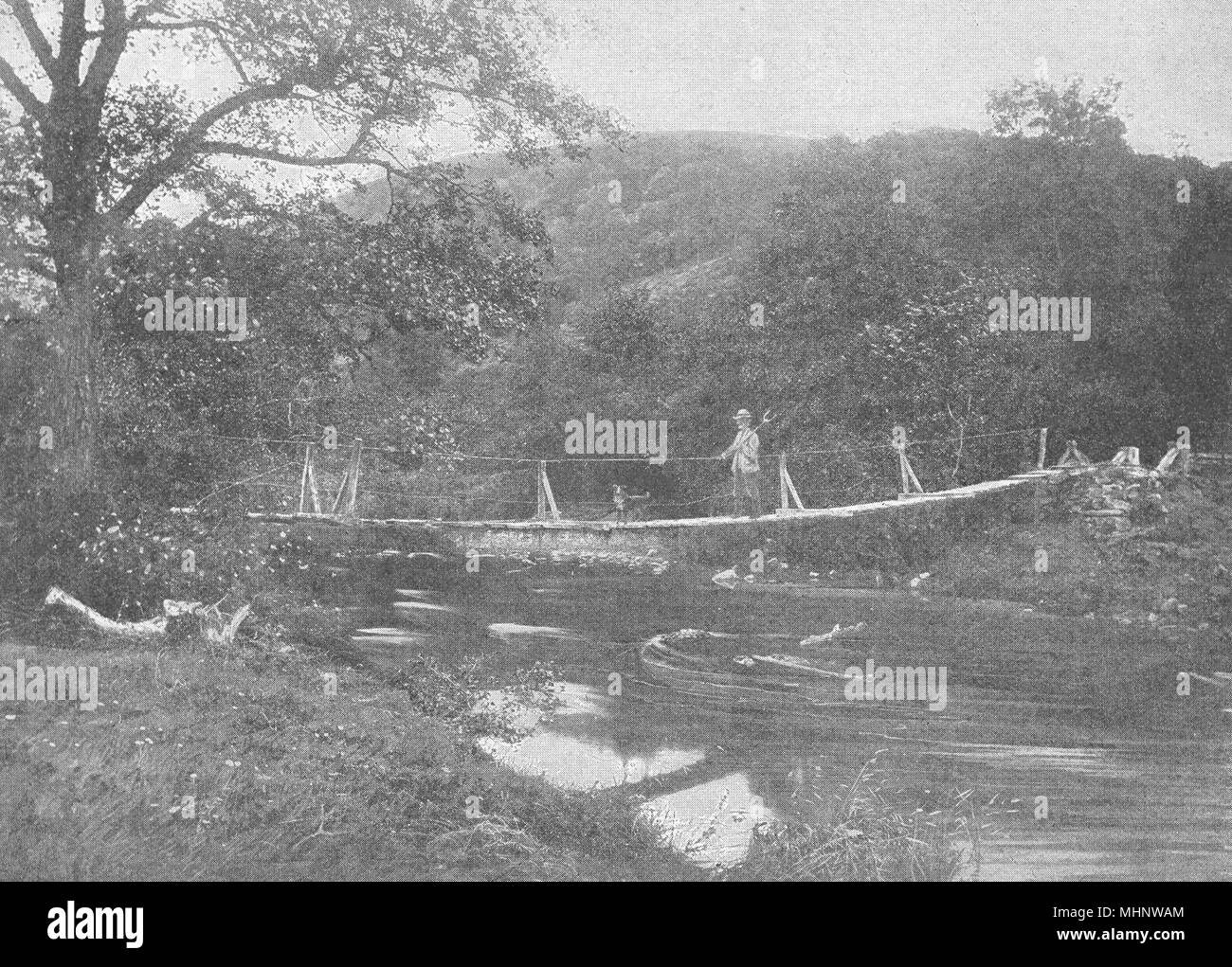 Shaky bridge Black and White Stock Photos & Images - Alamy