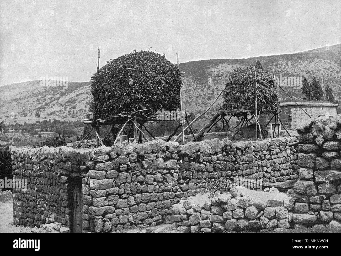 Summer house in Caesarea Philippi, Mount Hermon, Holy Land Stock Photo ...