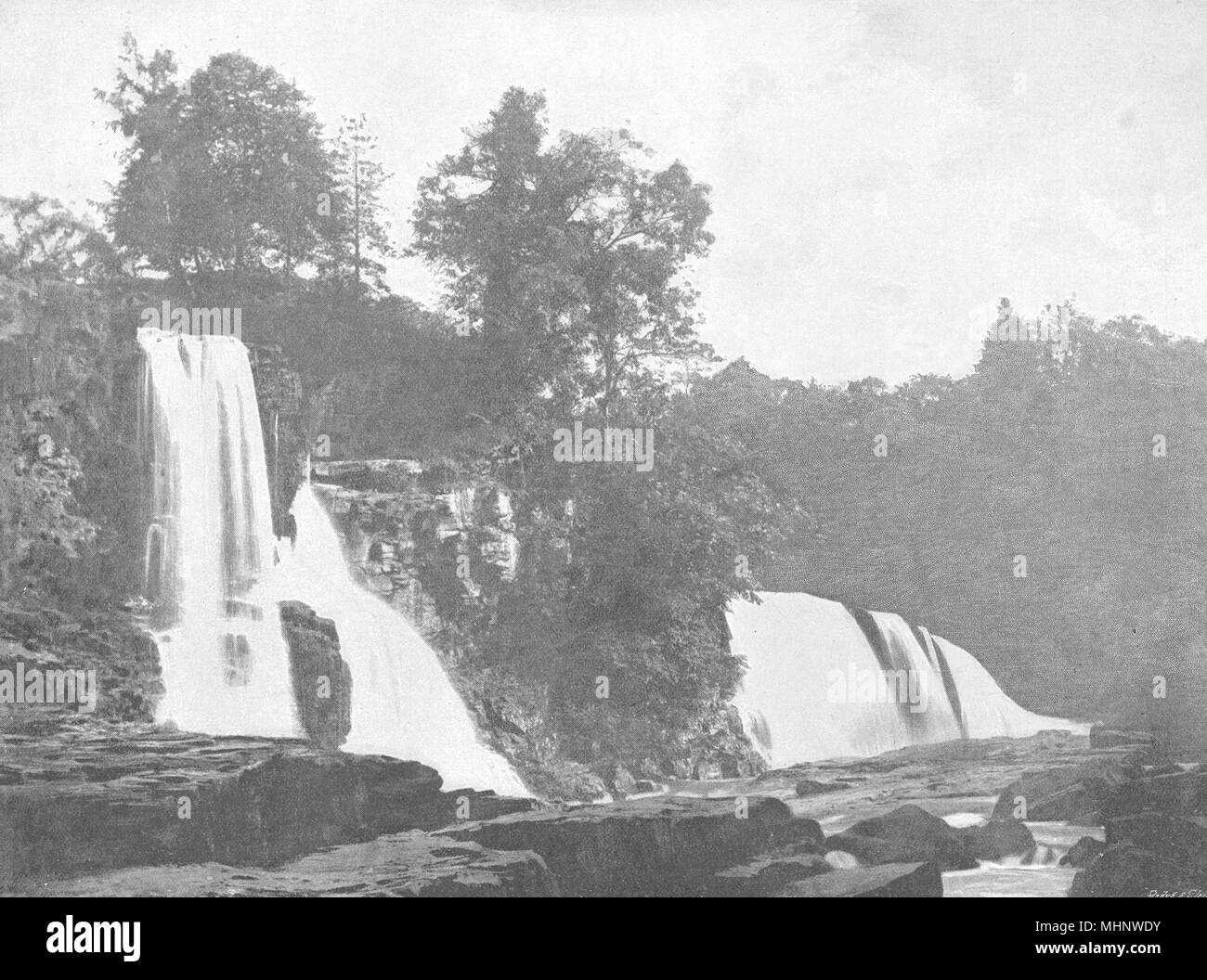 SCOTLAND. Bonnington Linn 1901 old antique vintage print picture Stock ...