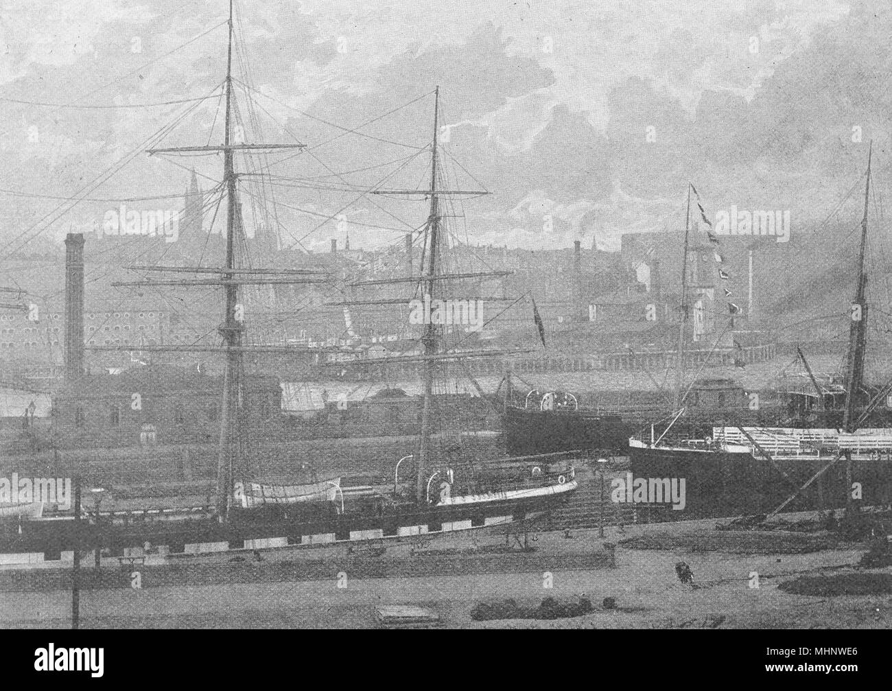 SCOTLAND. Partick 1901 old antique vintage print picture Stock Photo ...