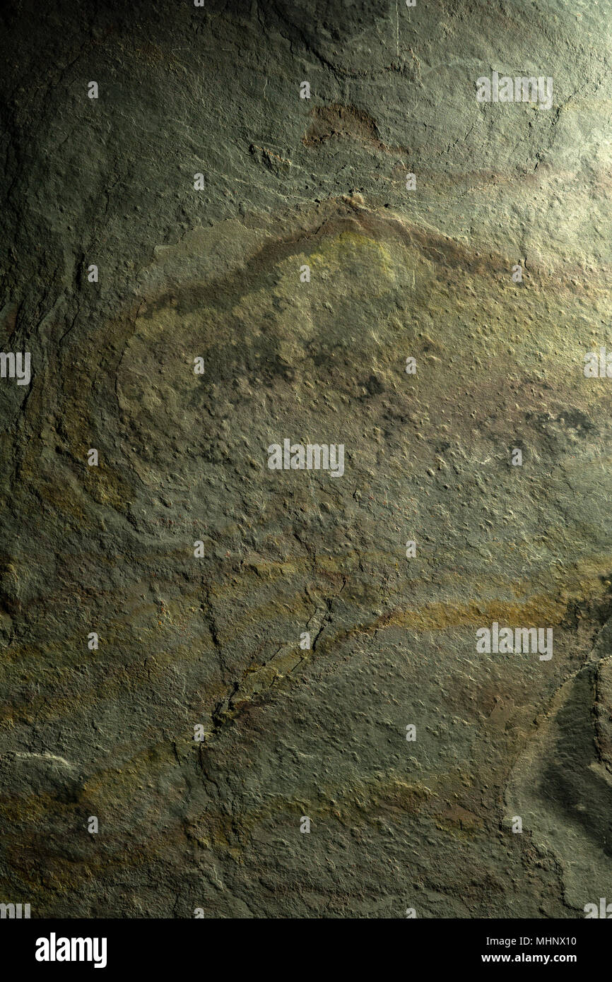 Stone texture background. Landscape like structures in green, rust and ...