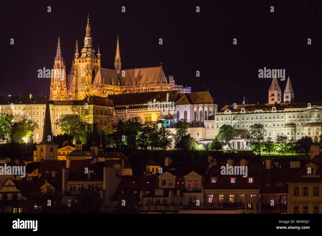 View of Prague Castle (Prazsky hrad) - Czech republic Stock Photo - Alamy