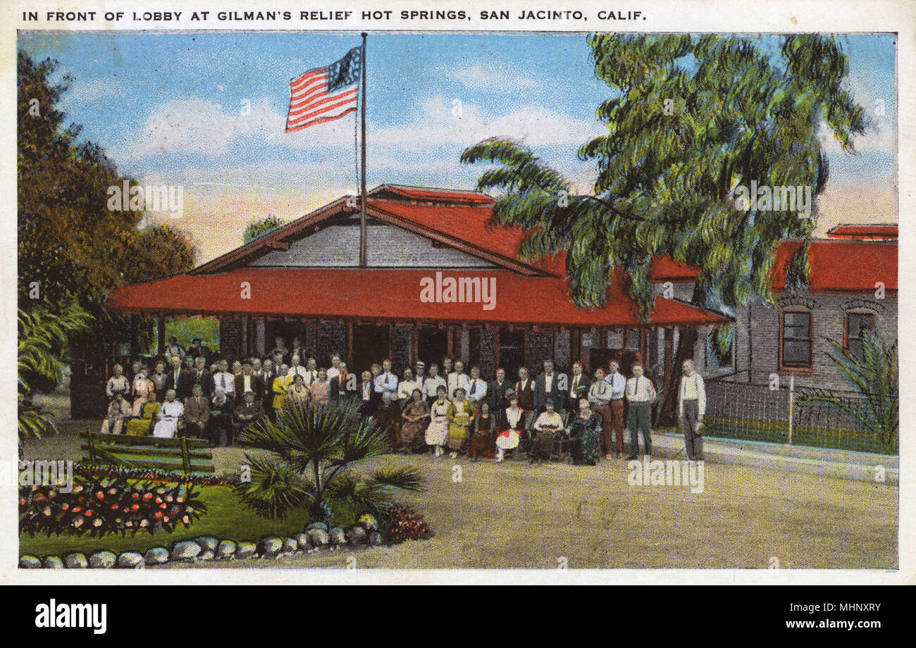 Gilman's Relief Hot Springs, San Jacinto, California, USA Stock Photo ...