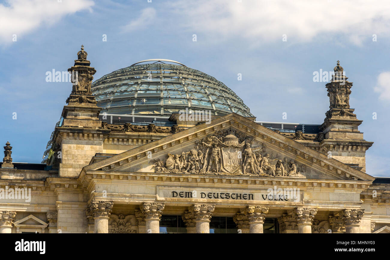 Close-up view of Reichstag building - Berlin, Germany Stock Photo - Alamy