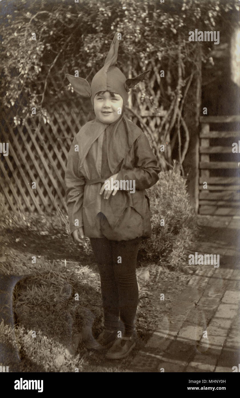 Fancy dress - child in pixie costume Stock Photo - Alamy