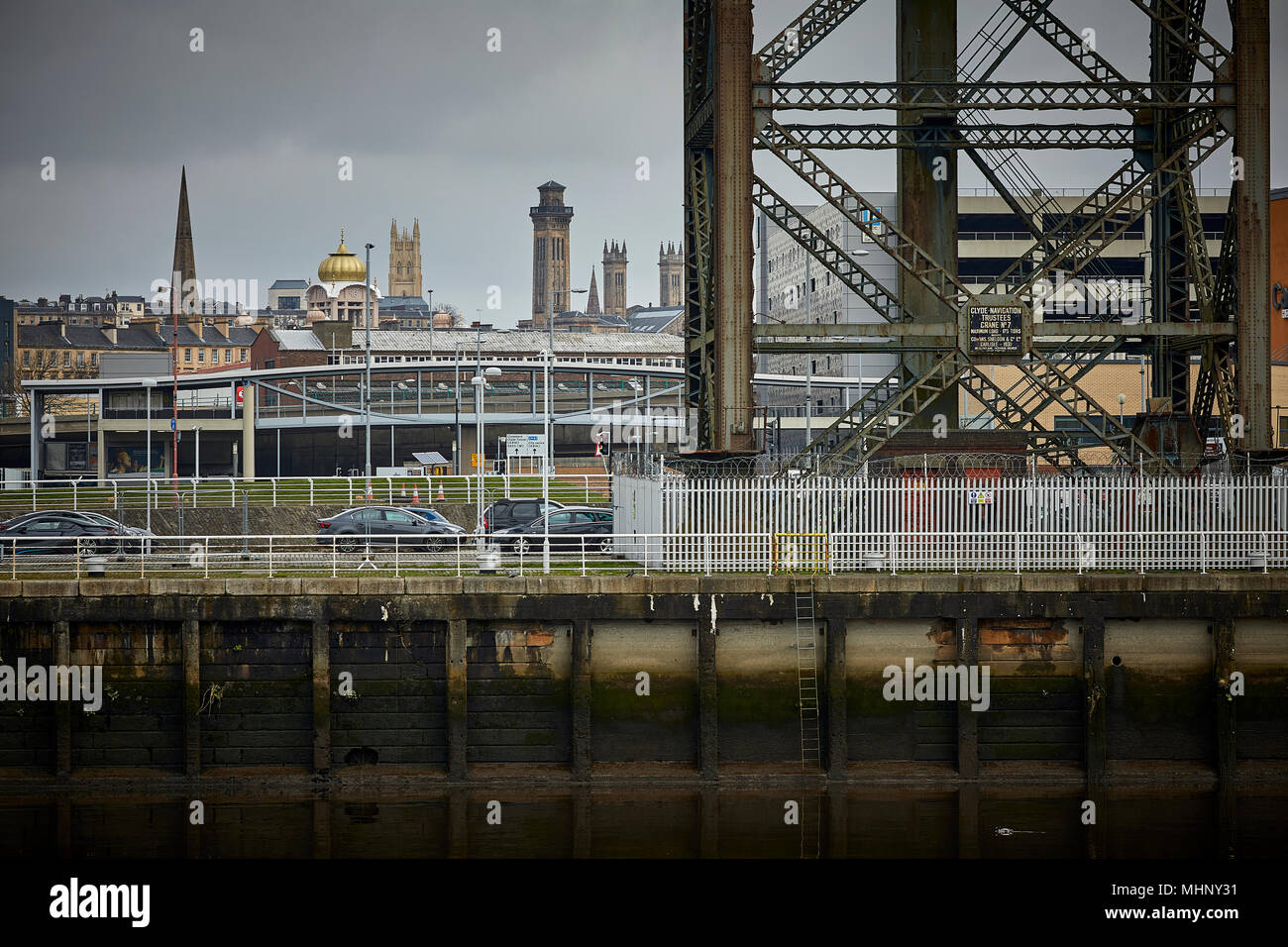 Glasgow in Scotland, Finnieston Crane Stock Photo - Alamy